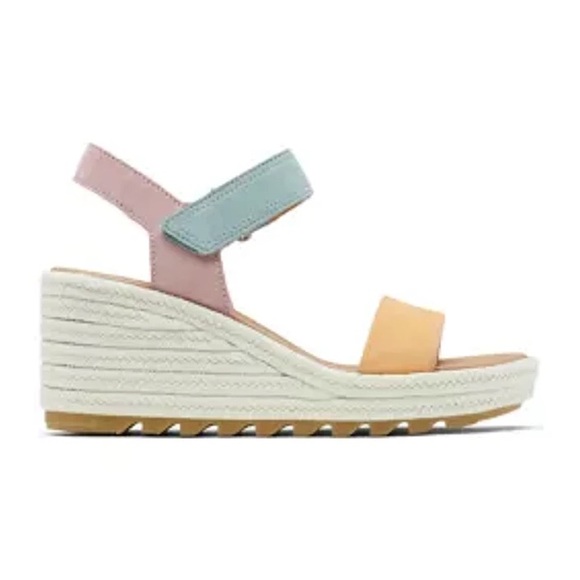 Sorel | Shoes | Nwob Sorel Cameron Wedge Platform Sandal Color Block ...